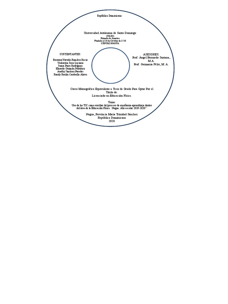 Rotulado de CD Monografico | PDF