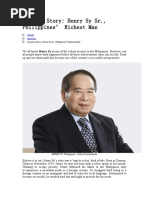 Henry Sy: A Filipino Business Icon | PDF | Philippines | Makati