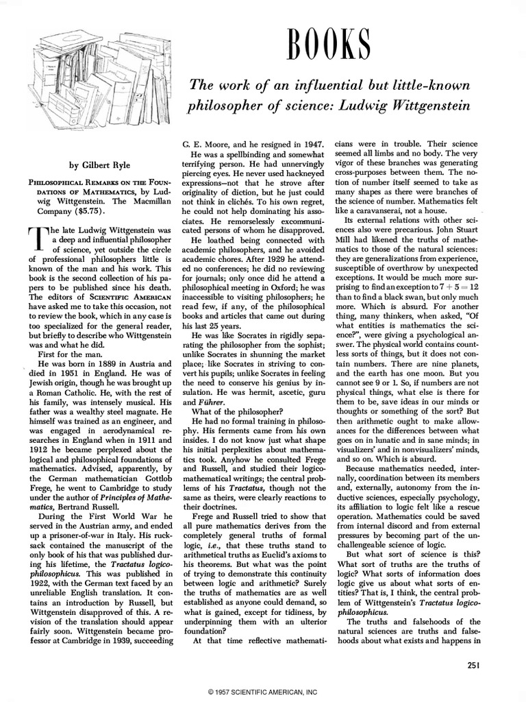 Ryle, Gilbert - 'Books' PDF | PDF | Logic | Gottlob Frege