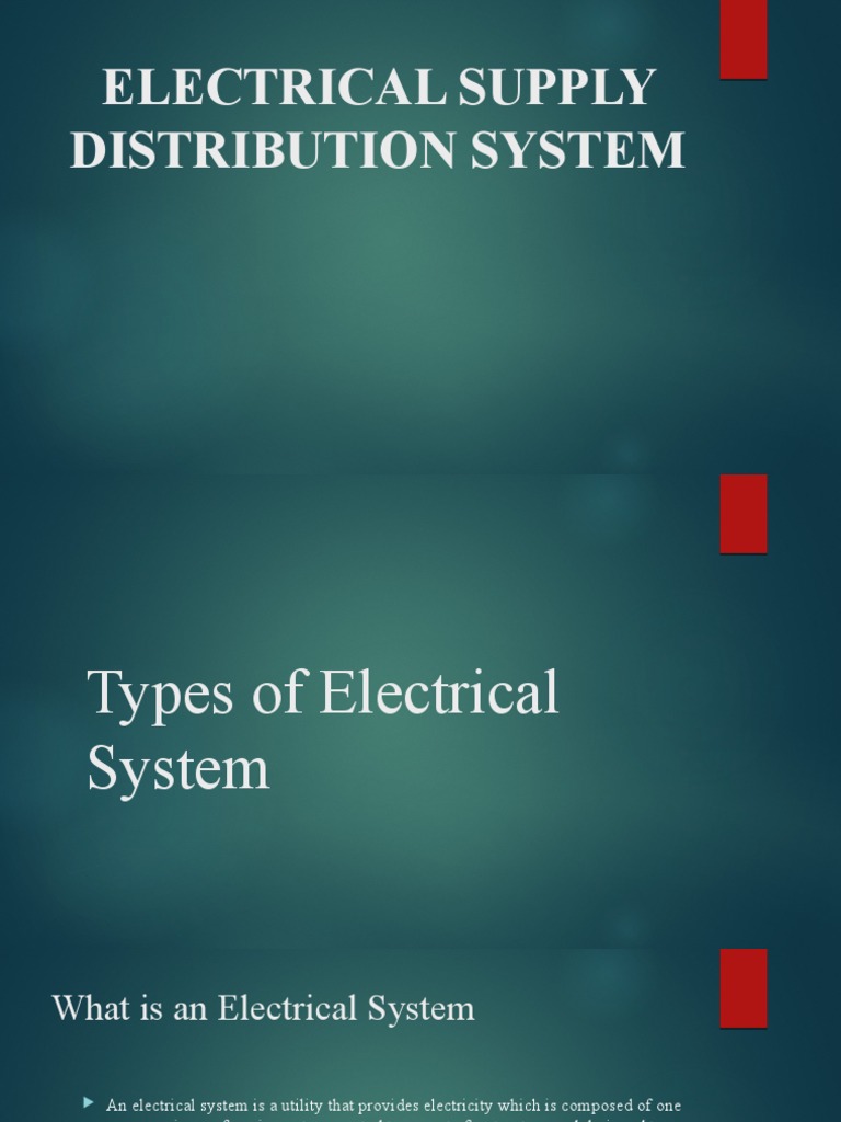 Types of Electrical System | PDF | Electrical Wiring | Power Supply