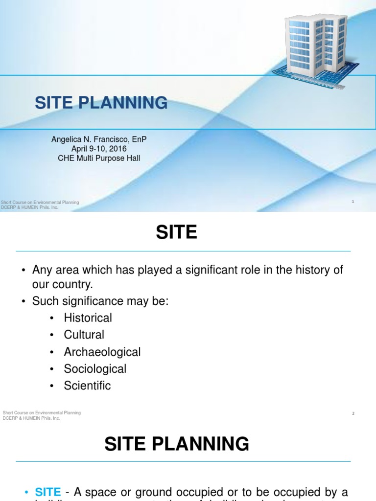 Understanding Site Planning: An Analysis of Factors to Consider in Site ...