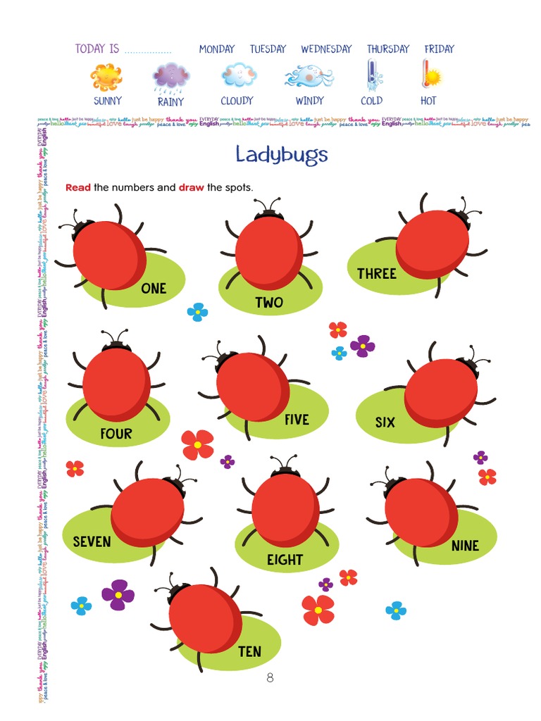 Numbers Ladybug | PDF