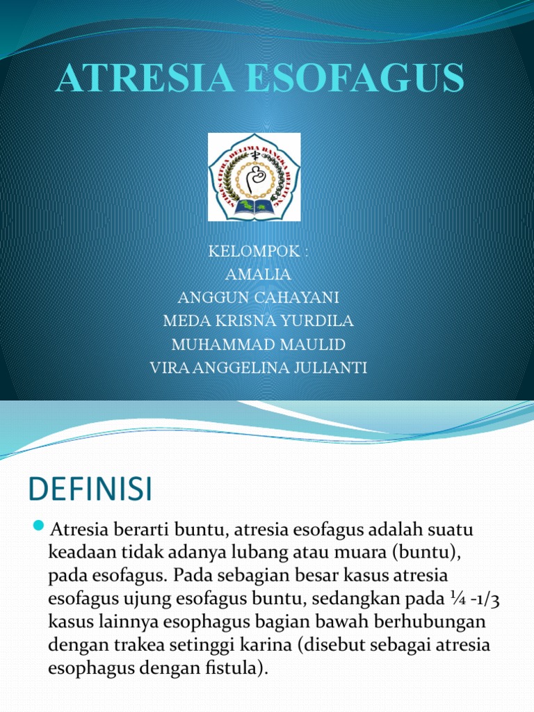 Atresia Esofagus | PDF