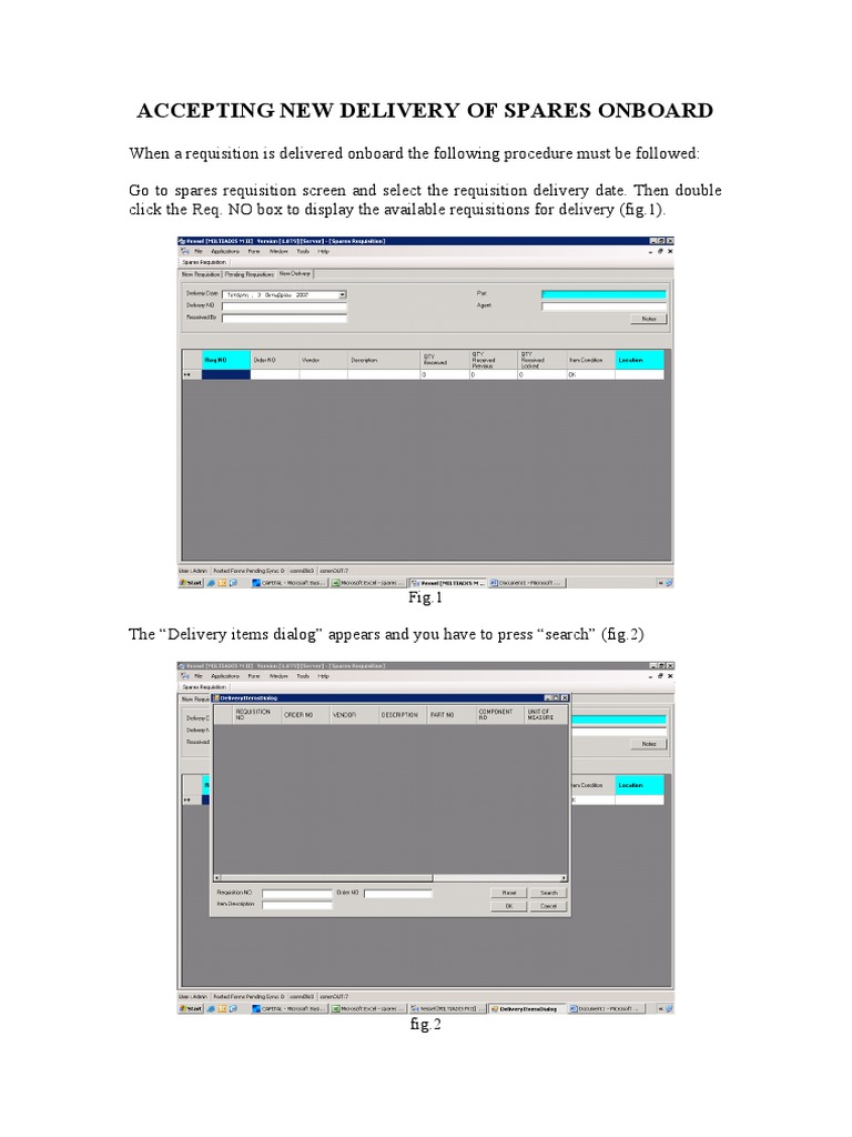 PMS - Creating Shipment For Spares | PDF