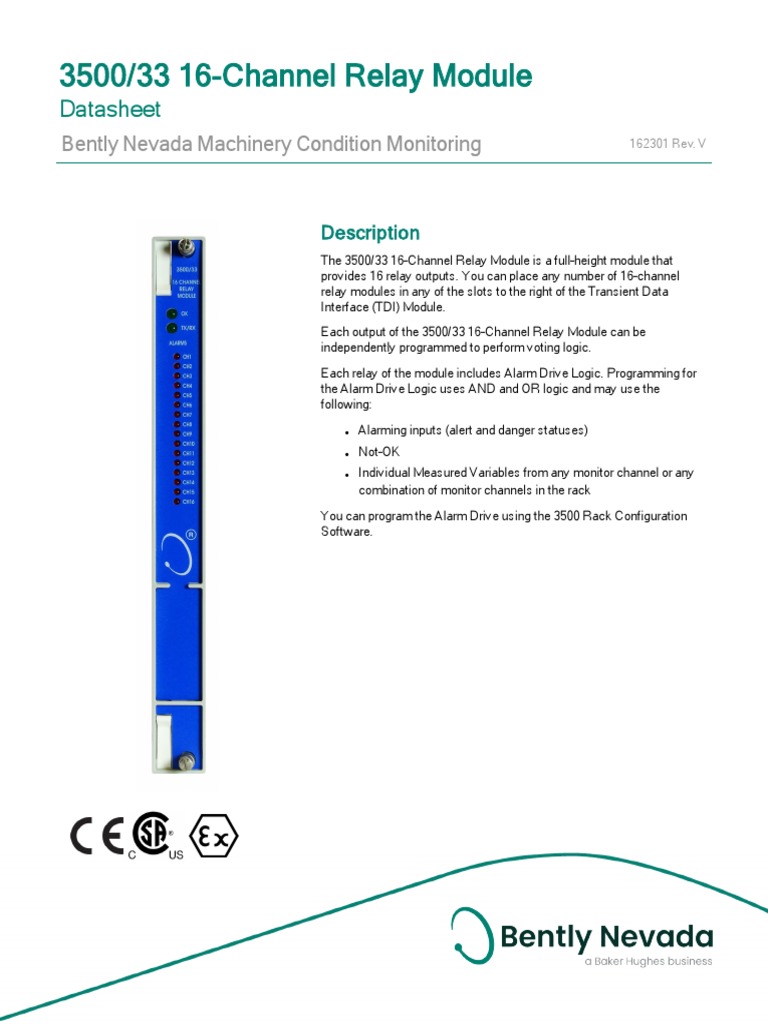 3500-33 16-Channel Relay Module Datasheet - 162301 | Download Free PDF ...