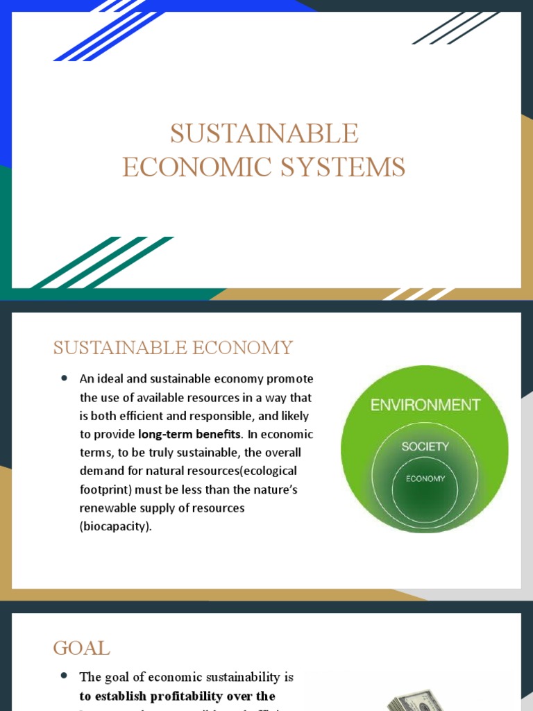 Sustainable Economic Systems Guide | PDF | Economic Globalization ...