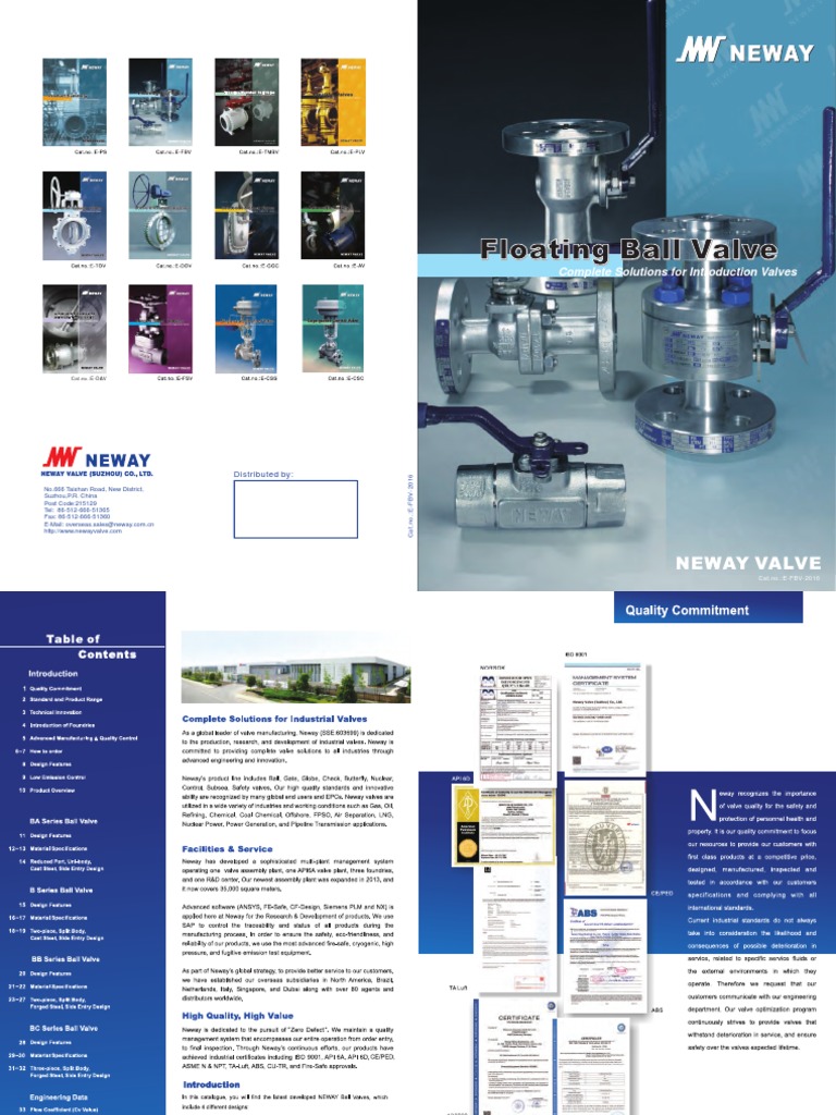 Complete Solutions For Introduction Valves: Distributed by | PDF ...