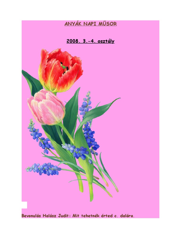 Anyák Napi Műsor2 | PDF