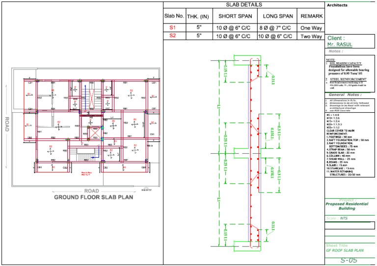 MR - Rasul - Set - 2 - Structural - Drawing-5.GF ROOF SLAB PLAN ...