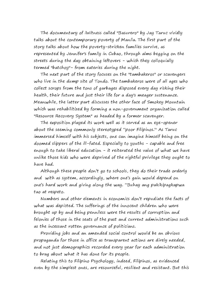 The Documentary of Iwitness Called | PDF | Policy