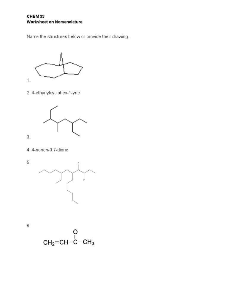 (Trans) Chem 33 1 Nomenclature | PDF | Covalent Bond | Molecular Orbital