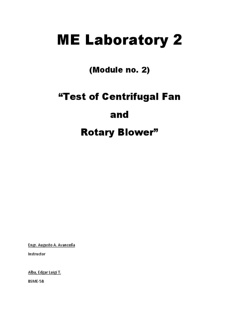 ME Lab 2 Module No. 2 | PDF | Applied And Interdisciplinary Physics ...