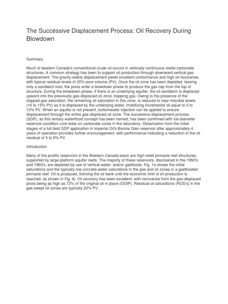 The Successive Displacement Process | PDF