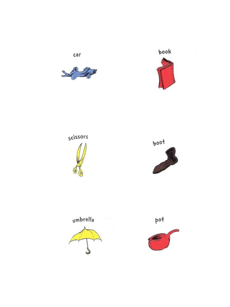 DR Seuss One Fish Two Fish Red Fish Blues Fish Flash Cards | PDF