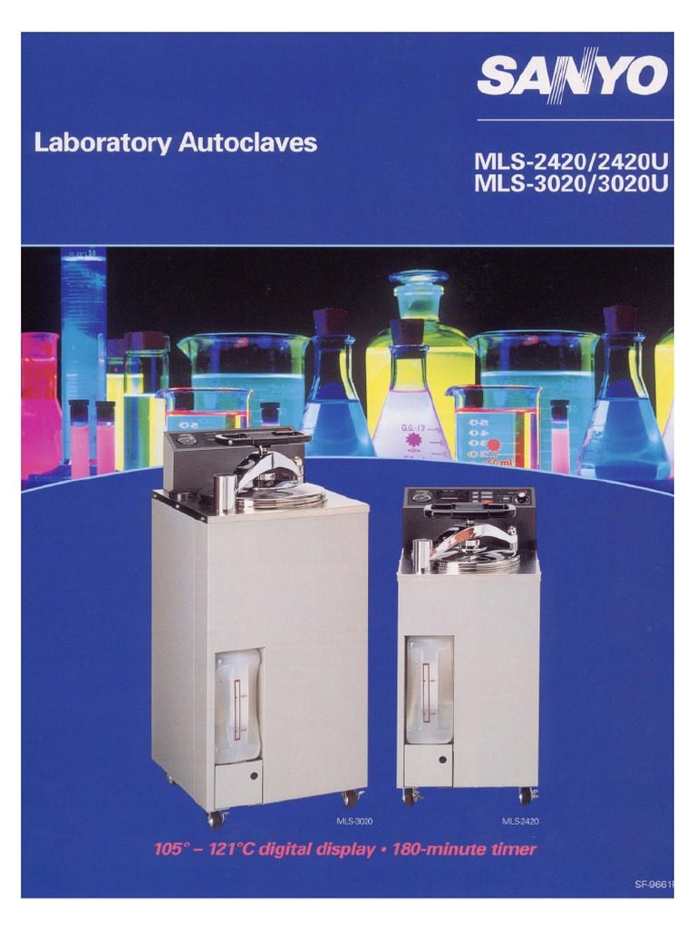04-Sanyo Autoclave MLS 2420 3020 | PDF