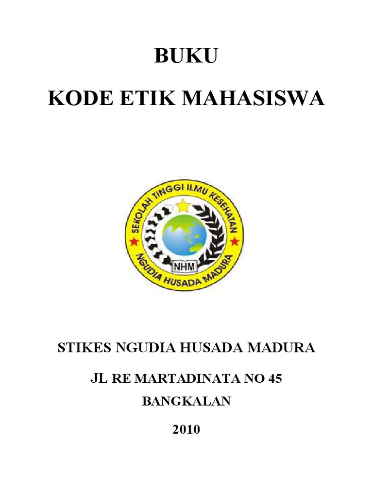 Kode Etik Mahasiswa STIKes Ngudia Husada | PDF