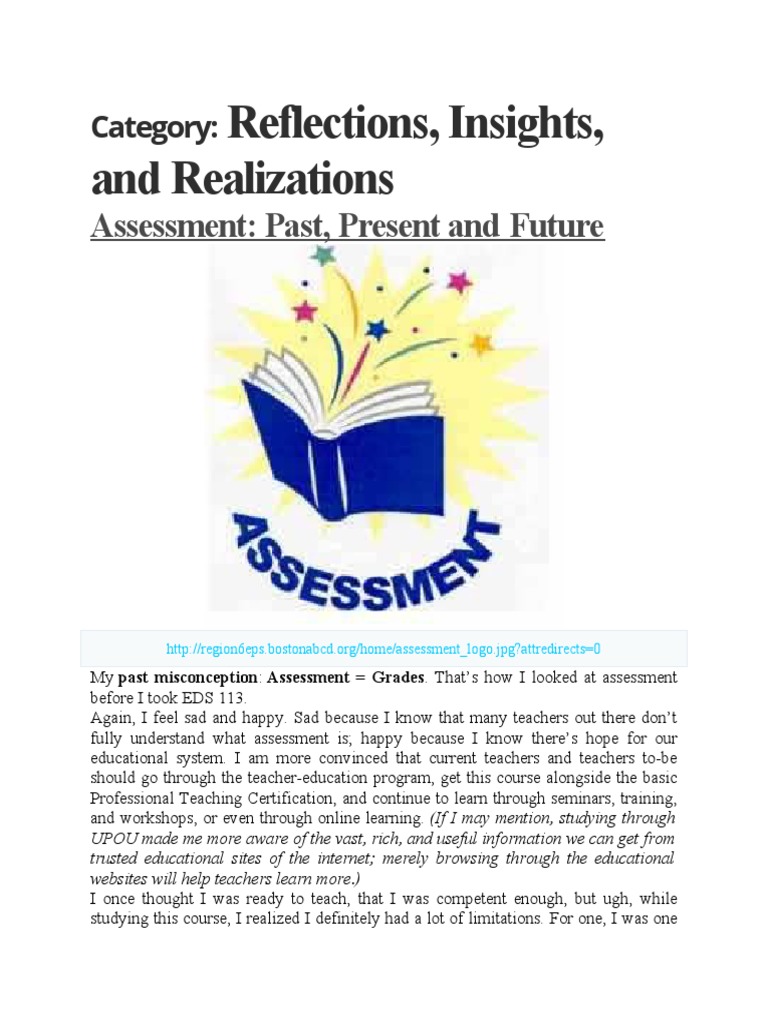 Reflections on Understanding Assessment Beyond Grades | PDF