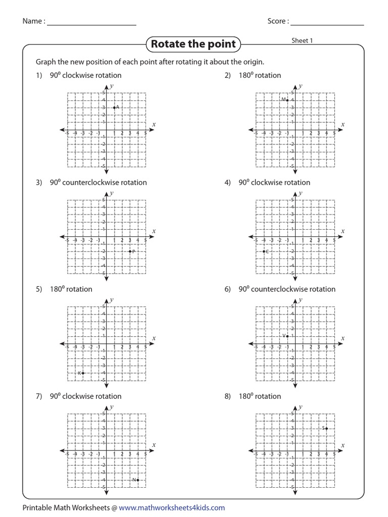 Rotate The Point: Sheet 1 | PDF | Geometry | Navigation