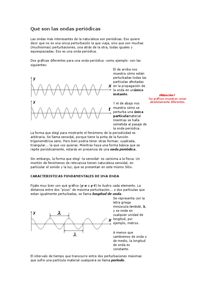 Qué Son Las Ondas Periódicas | PDF | Olas | Frecuencia