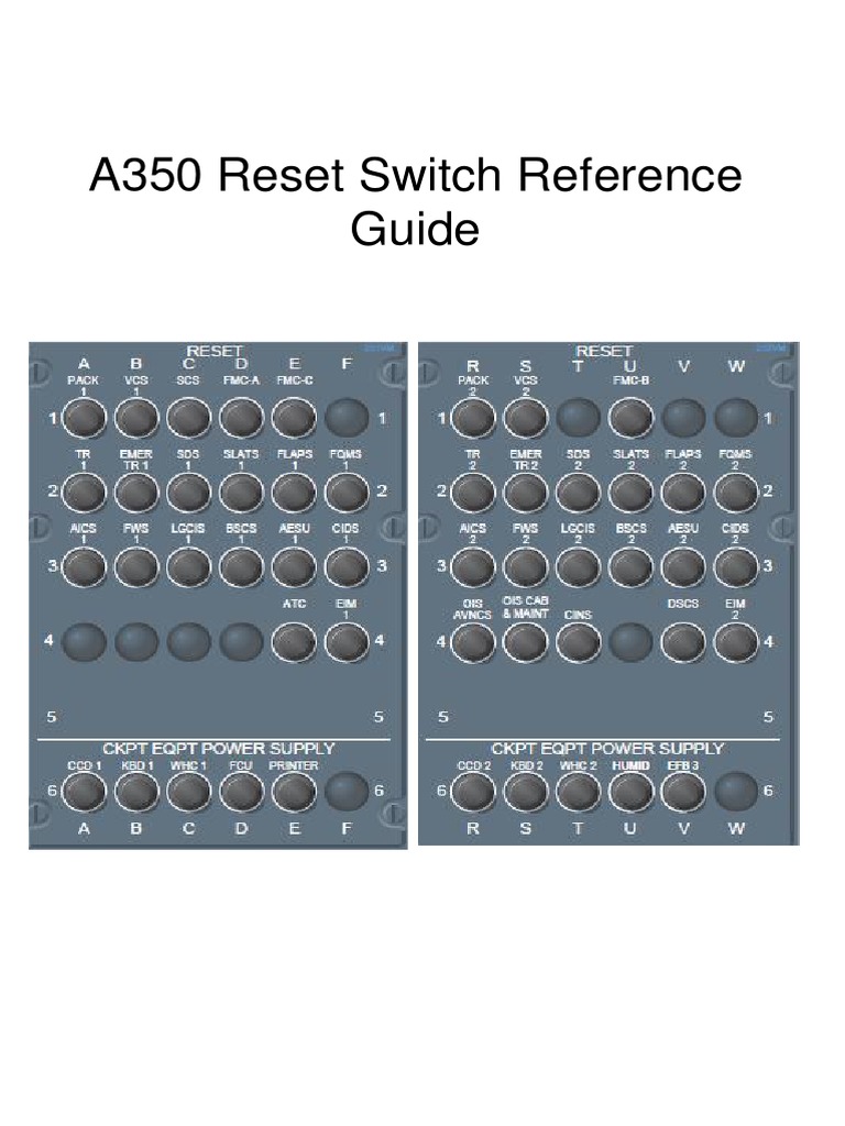 A350 CB Switch Reset Finalrev2 PDF | PDF | Aerospace Engineering ...