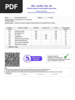 CBSE Class 10 Marksheet | PDF