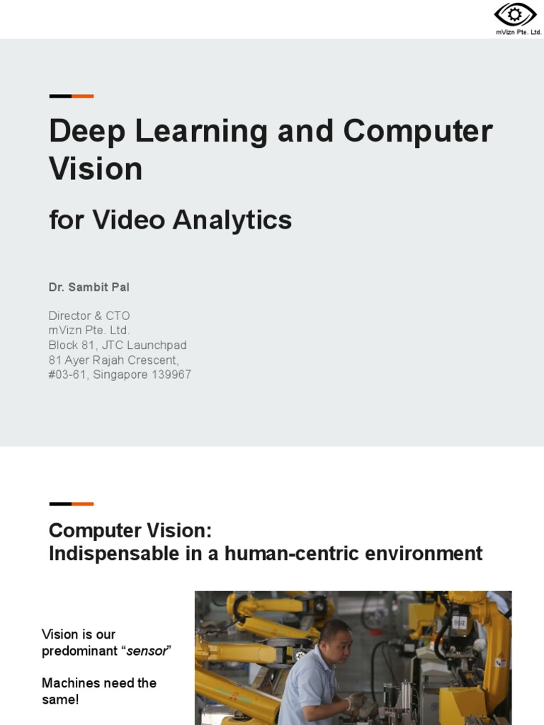 Deep Learning and Computer Vision For Video Analytics | Download Free ...
