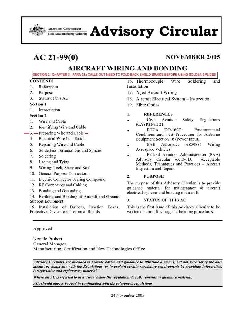 Aircraft Wiring and Bonding Guidelines | PDF | Electrical Connector ...