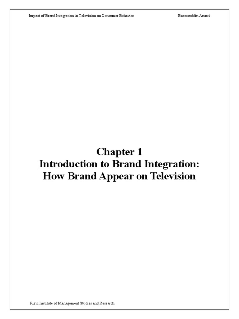 Chapter 1 Pdf Brand Advertising