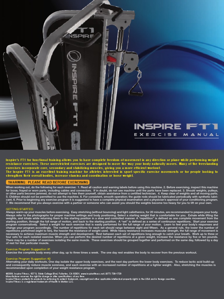 Exercise Manual | PDF | Strength Training | Musculoskeletal System