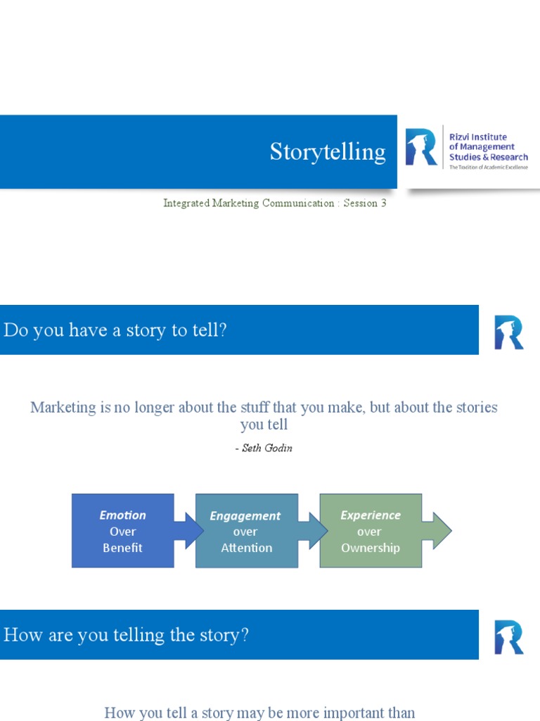 Lecture 3 - Storytelling With Links | PDF | You Tube | Marketing ...