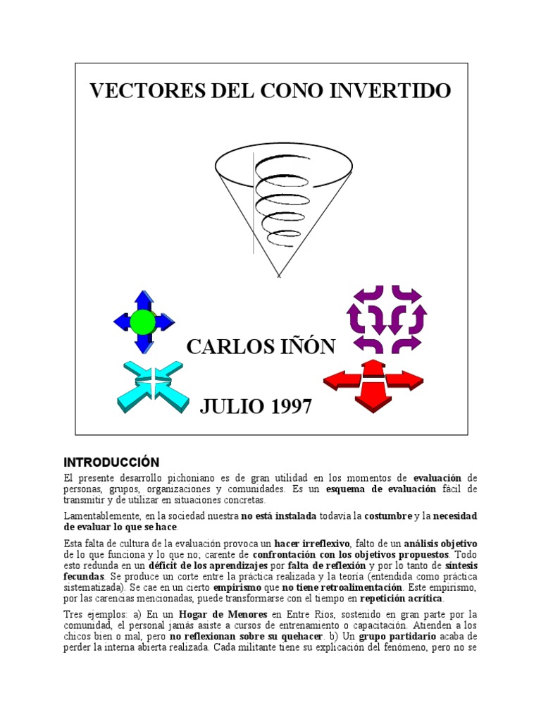 Vectores Del Cono Invertido | PDF | Ideologías | Aprendizaje