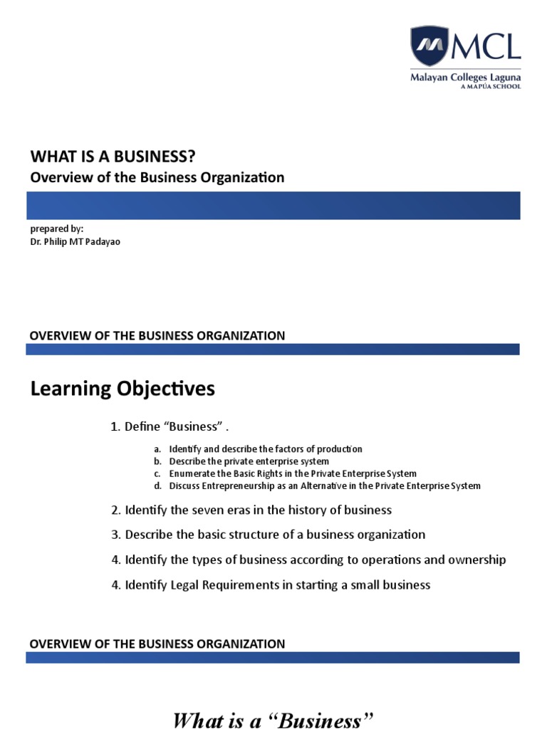 Understanding Business Organizations | PDF | Entrepreneurship | Capitalism