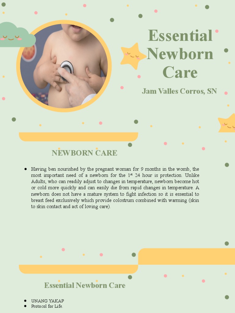 Essential Newborn Care Steps | PDF | Breastfeeding | Breast Milk