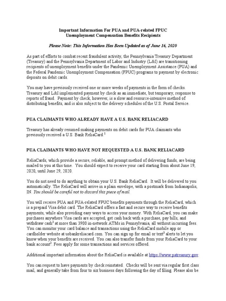 ReliaCard Info - Website Version 061520 | PDF | Business