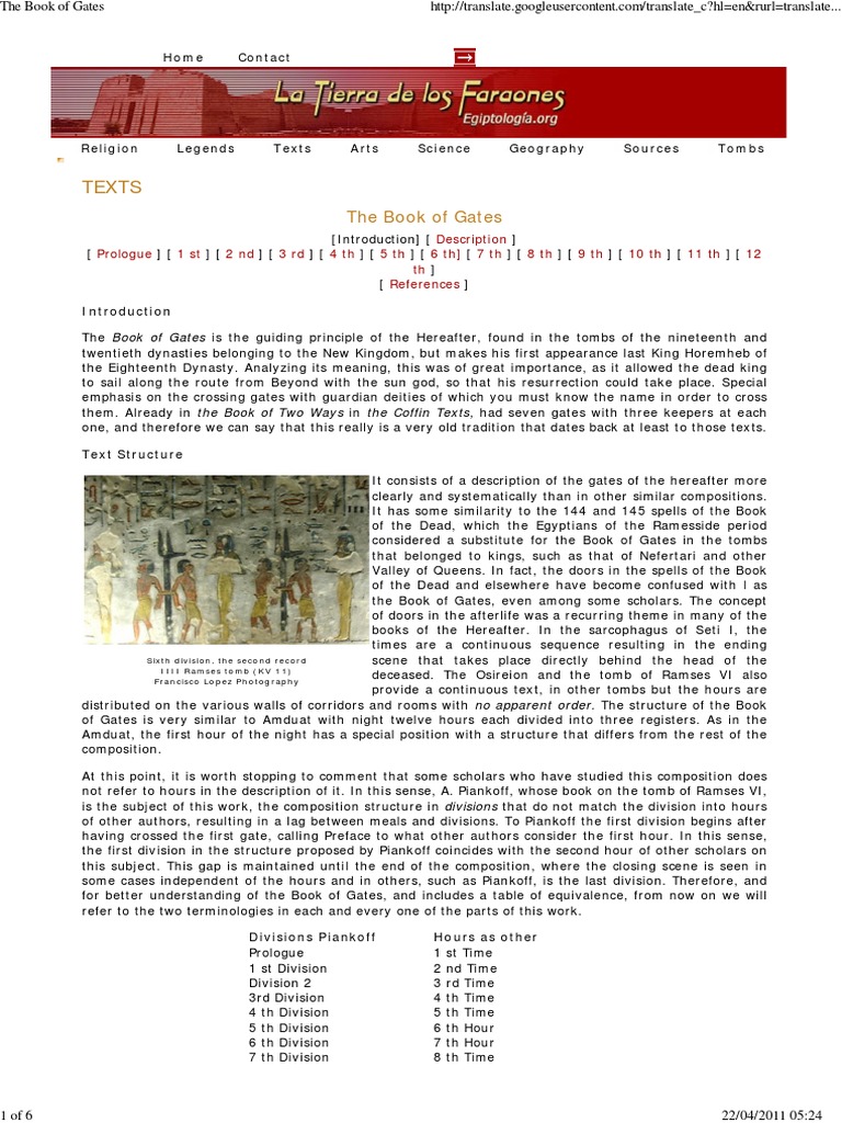 The Book of Gates | PDF | Ancient Egyptian Religion | Ancient Egypt