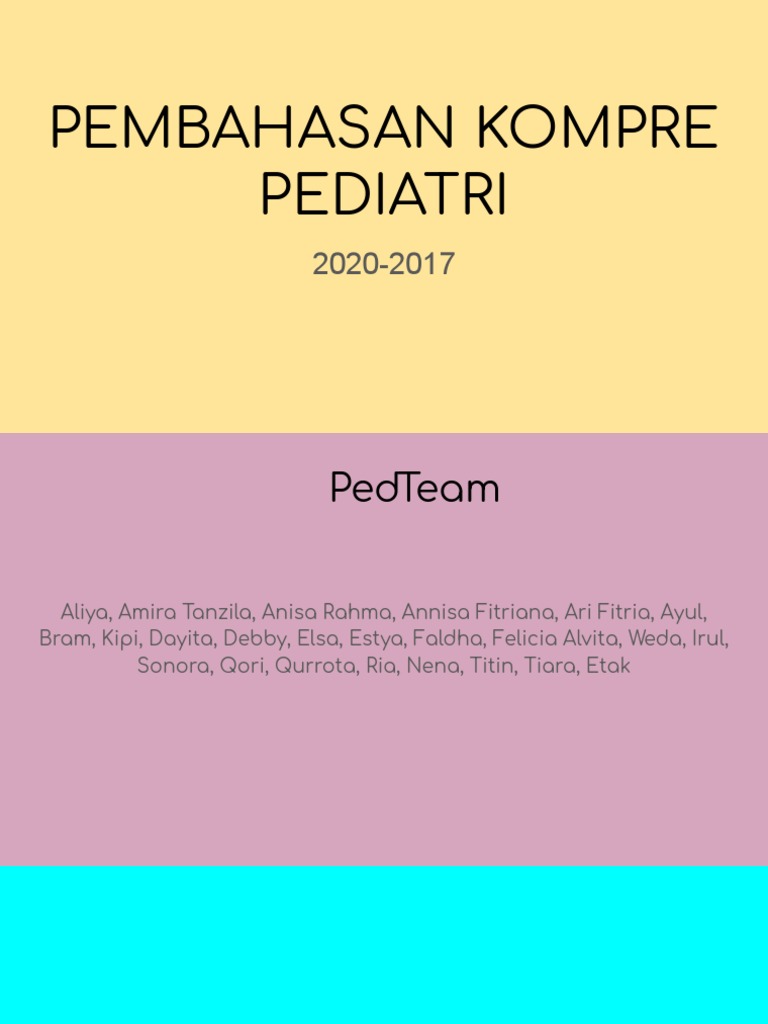 Kompre Pediatri | PDF