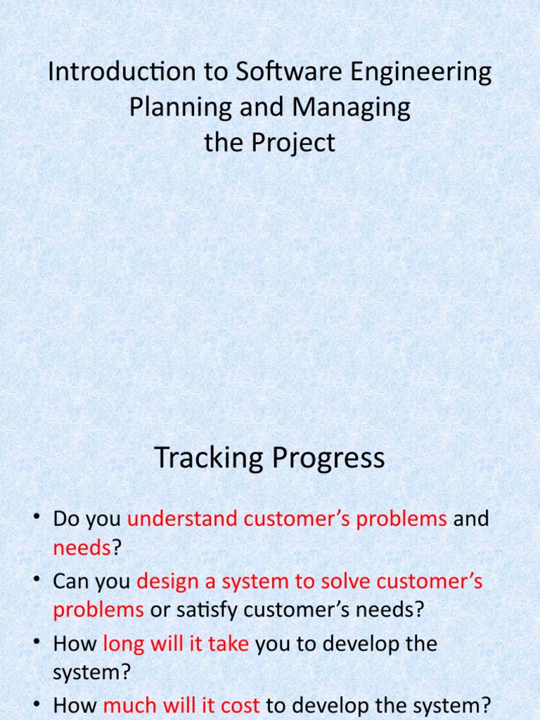 SE Lecture (Project Management) | PDF | Business