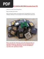 CPU Gold Content and Weights List | PDF