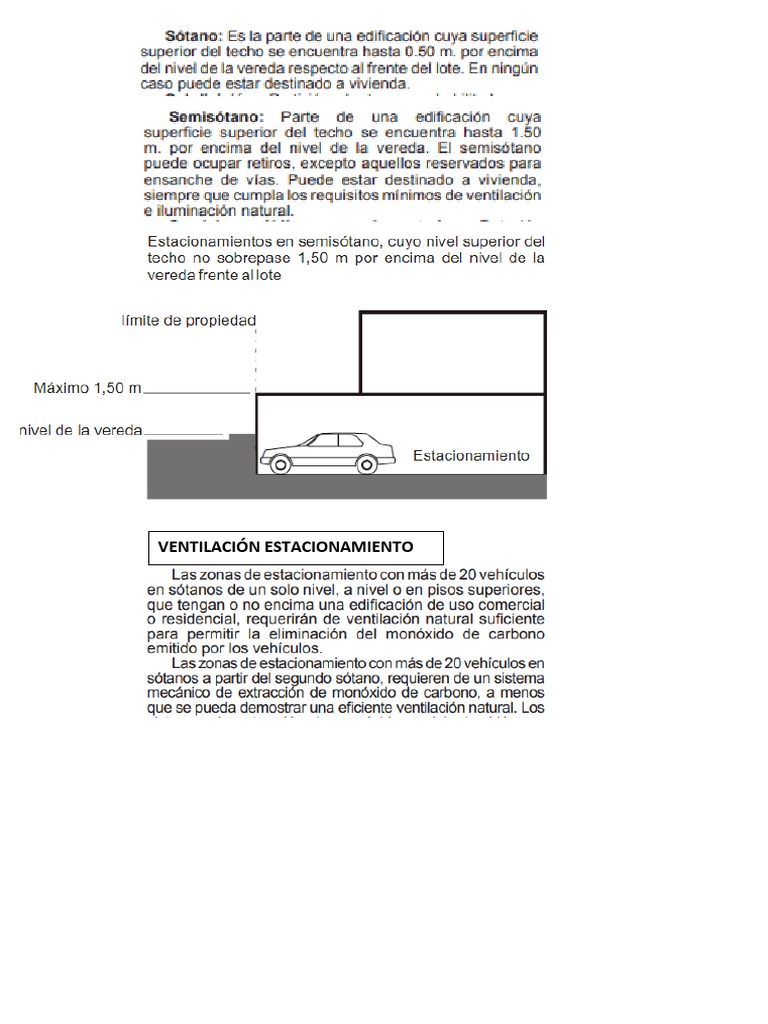 Sotano y Semisotano Conceptos | PDF