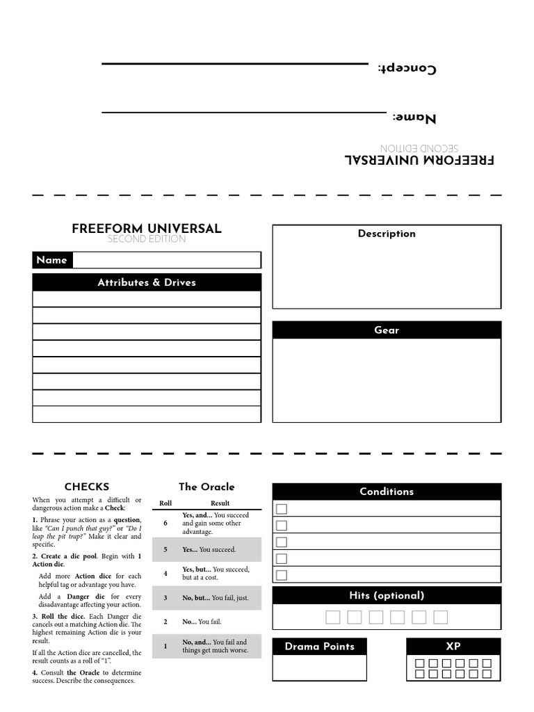 FU Character Sheet 2020 | PDF | Gaming | Tabletop Games
