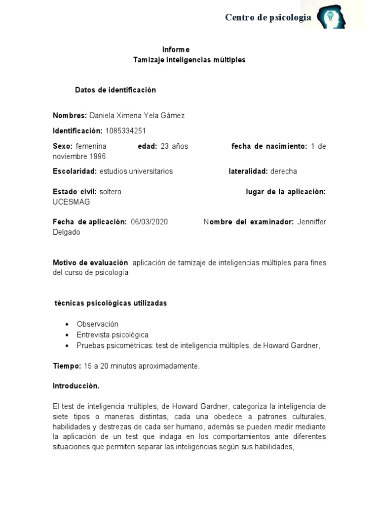 Informe Electiva | PDF