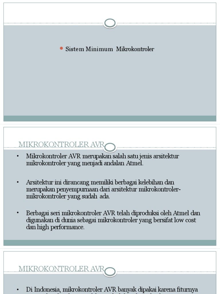 Sistem Minimum Mikrokontroler | PDF