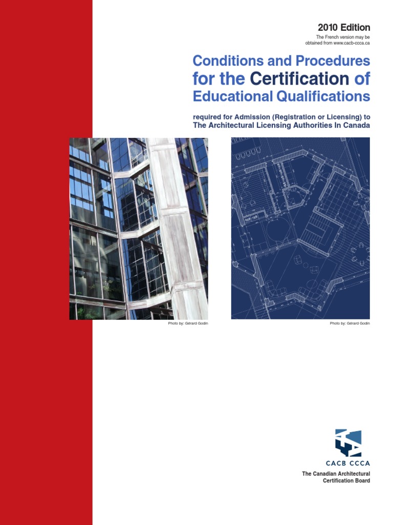 CACB-CCCA Candian Education Standard | PDF | Professional Certification ...