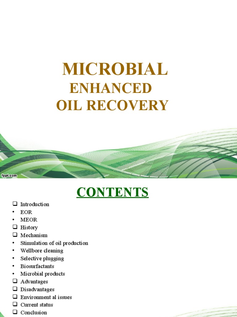 Microbial: Enhanced Oil Recovery | PDF | Chemical Substances | Chemistry
