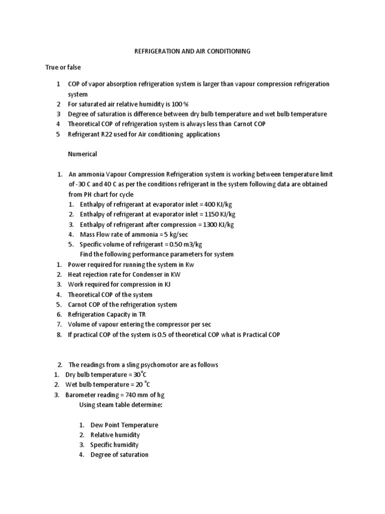 Refrigeration and Air Conditioning Principles, Systems, and Performance | PDF | Air Conditioning ...