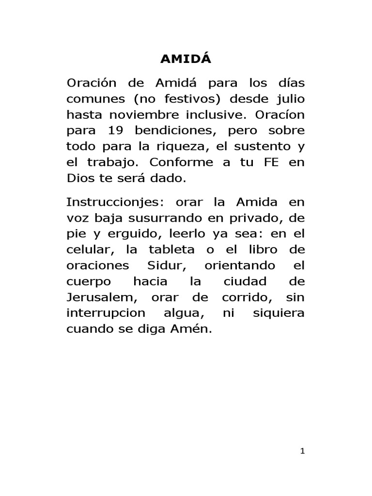AMIDA | PDF | Oración | Pecado
