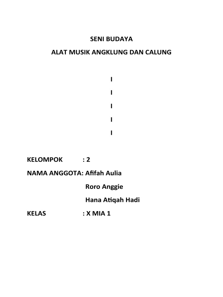 Angklung Dan Calung | PDF