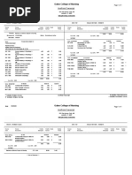Nursing Academic Transcript Overview | PDF | Nursing | Academia