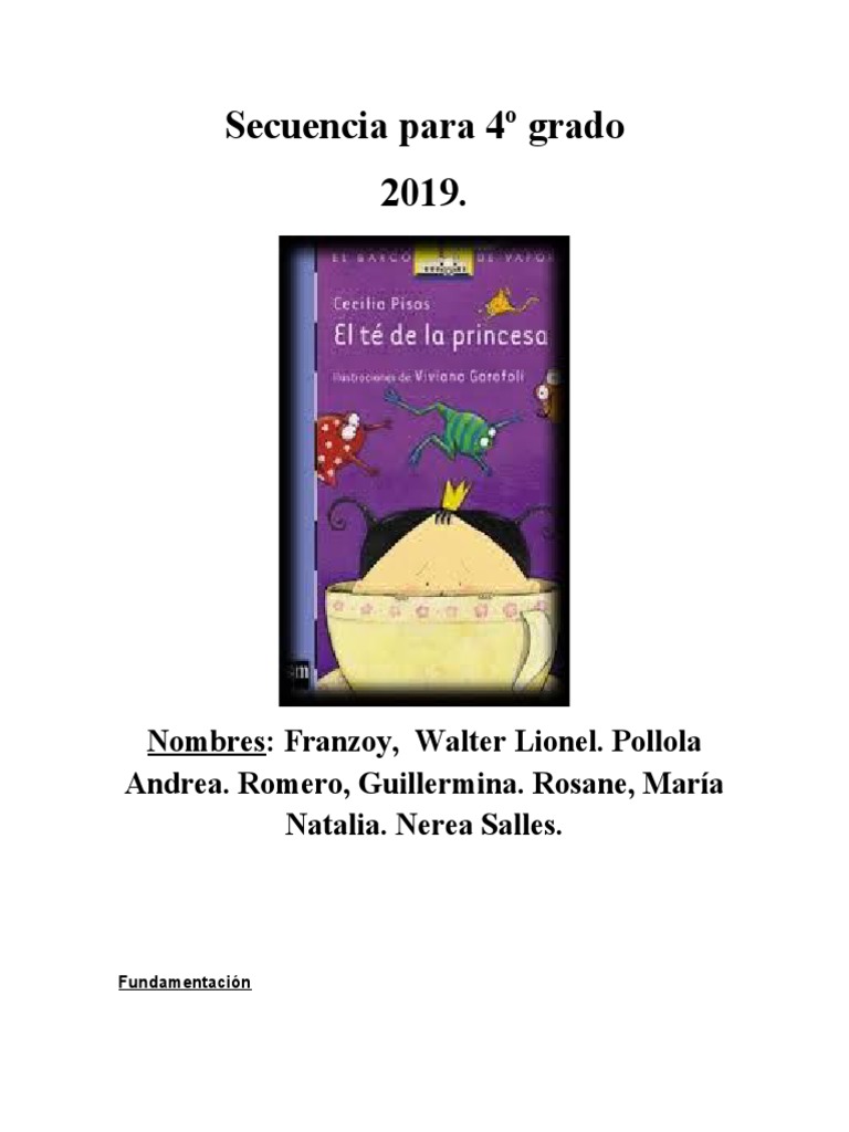 Secuencia para 4º Grado - Lengua 2019 (Autoguardado) | PDF | Escritura ...