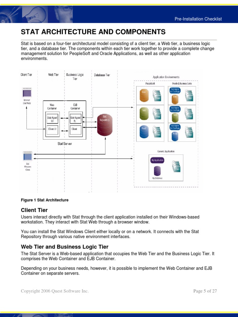 Stat Architecture Detail | PDF | Enterprise Java Beans | Oracle Database